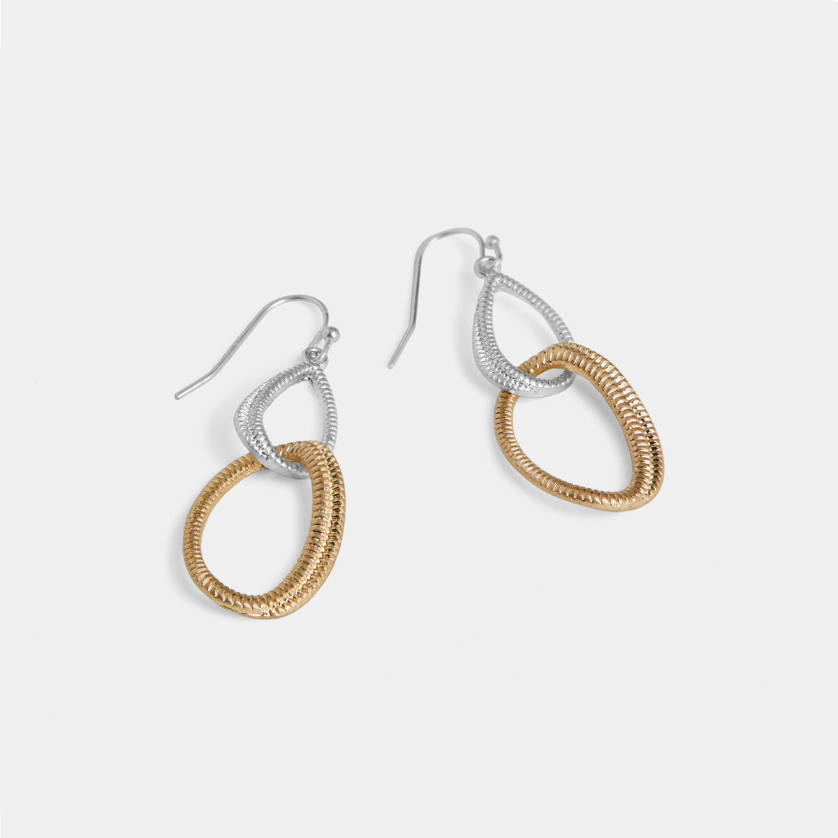 Double Oblong Coil Earrings - Mixed Metal – COCO + CARMEN