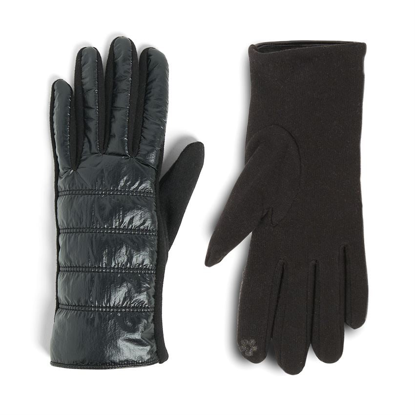 Puffer Texting Gloves - Black – COCO + CARMEN