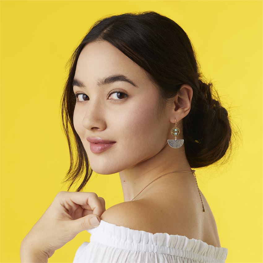 Duo Shape Mixed Metal Dangle – COCO + CARMEN